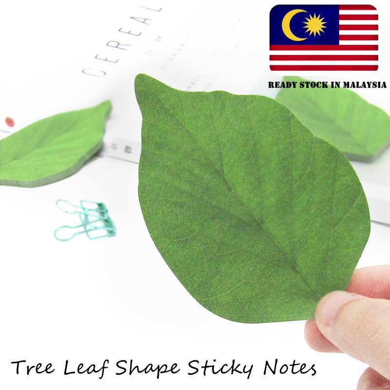 INS Creative Tree Leaf Shape Sticky Notes DIY Decorations Journal ...