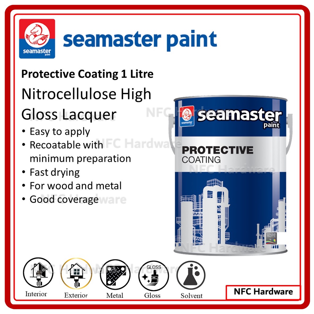 SEAMASTER PAINT Protective Coating High Gloss Lacquer 1 Litre | Shopee ...