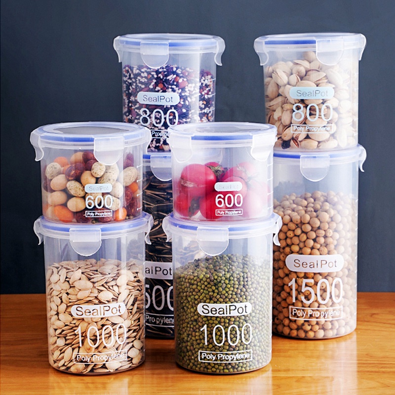 （Ready Stock）Food Storage Container Box Stackable Plastic Tupperware ...