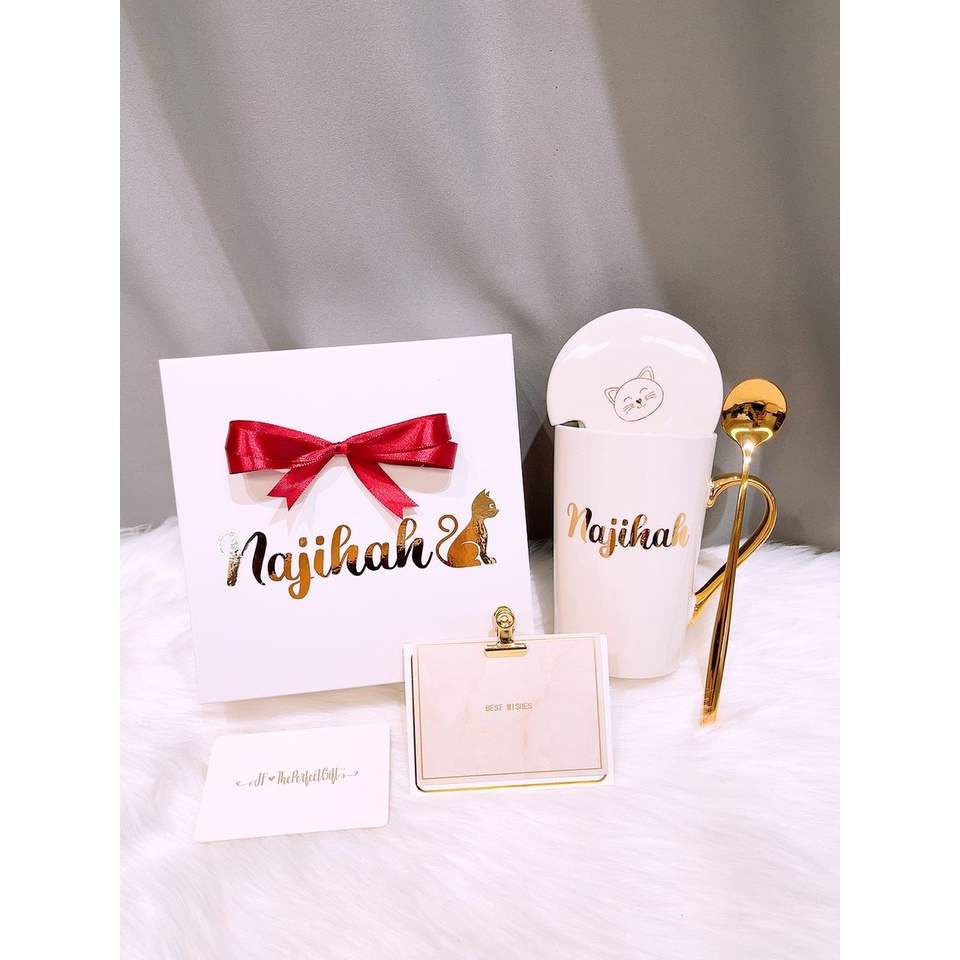 Valentine Special Customize Name Birthday gift Hadiah White Tall Mug ...