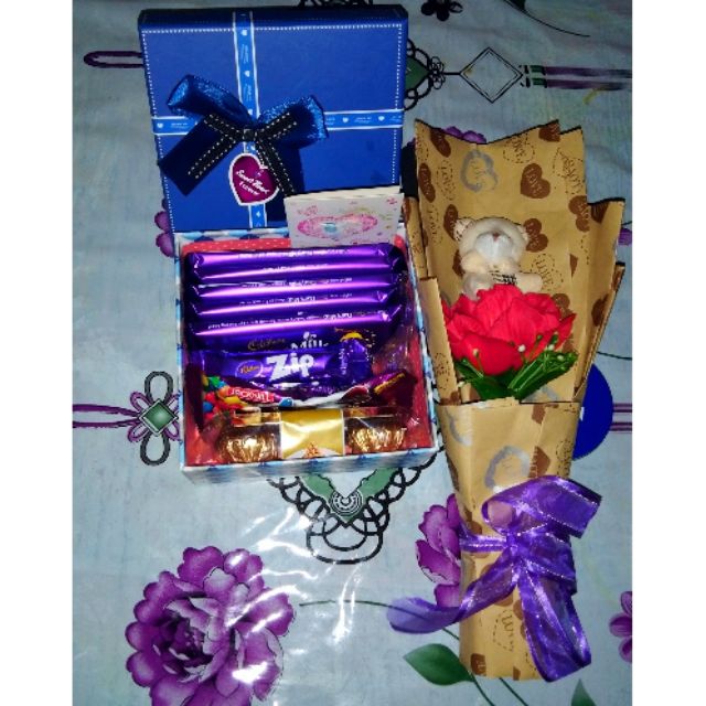 suprise gift box with flower bouquet | Shopee Malaysia