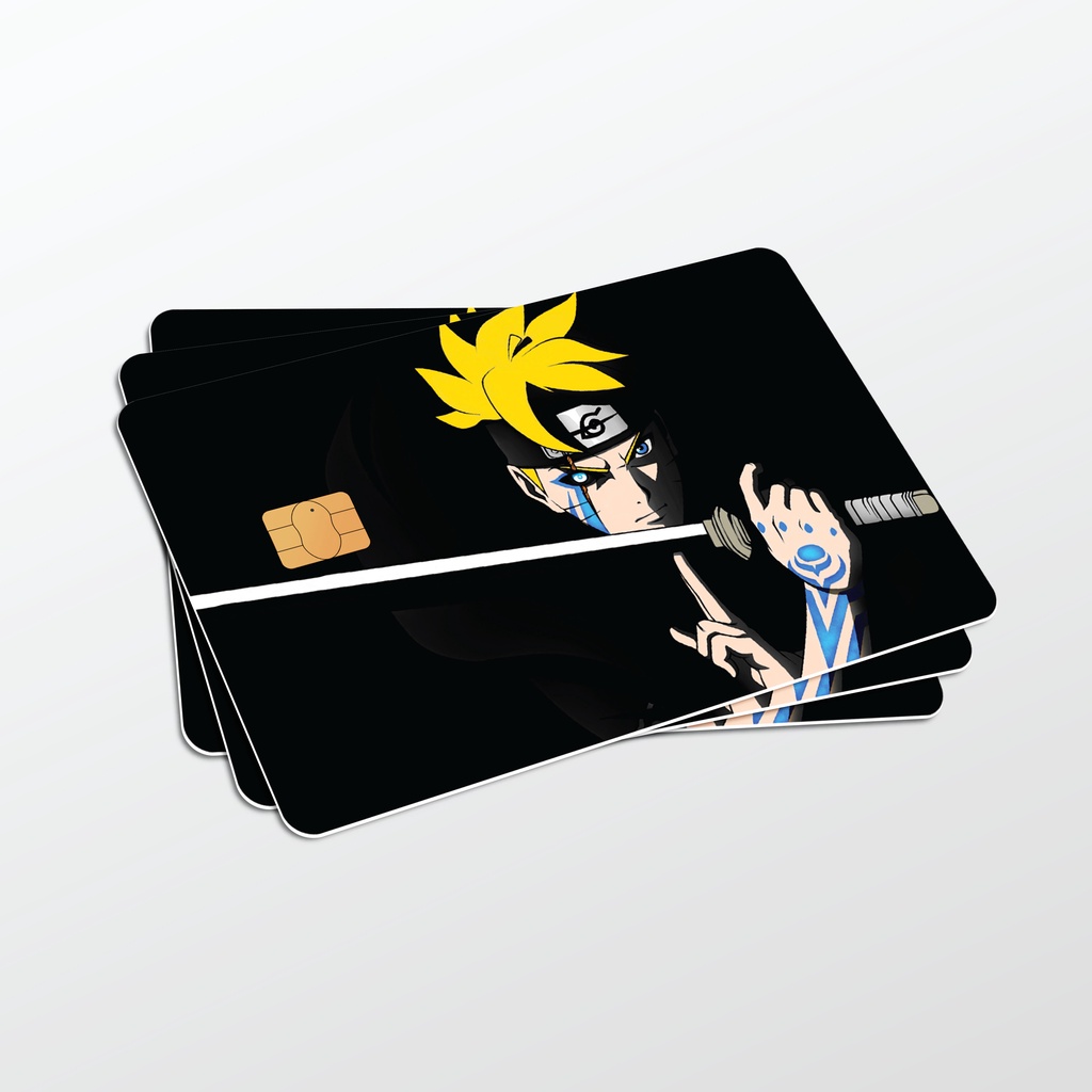 KapzLegacy Naruto Boruto Shippuden Anime ATM Bank Sticker Card Cover ...