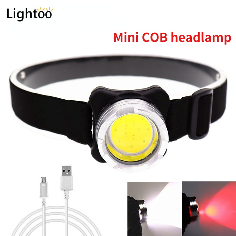 lampu suluh head lamp led headlight rechargeable touch light head ...