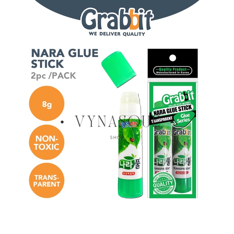 Stationery GRABBIT Korea Nara Transparent Glue Stick 8g [2pcs/pack] Gam ...