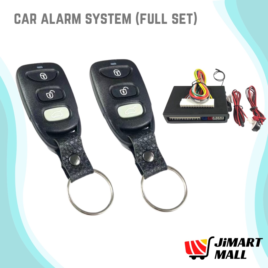 CAR ALARM SYSTEM FULL SET Built In Relay With 2PCS Remote 13Pin Central ...