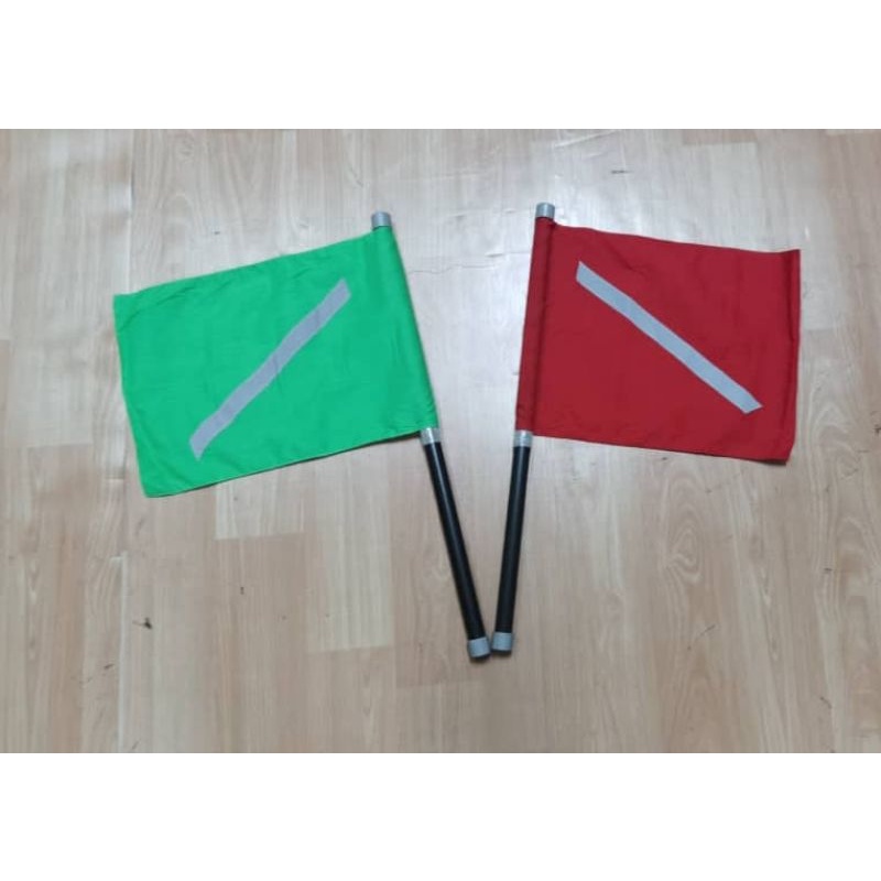 Reflective Safety Flag for Traffic Control or Flagman Use | Shopee Malaysia