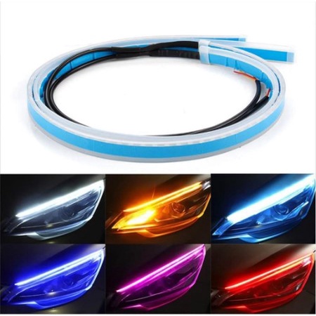 LED slim eyebrow amplifier DRL flexible waterproof 12v 30cm 2 running ...