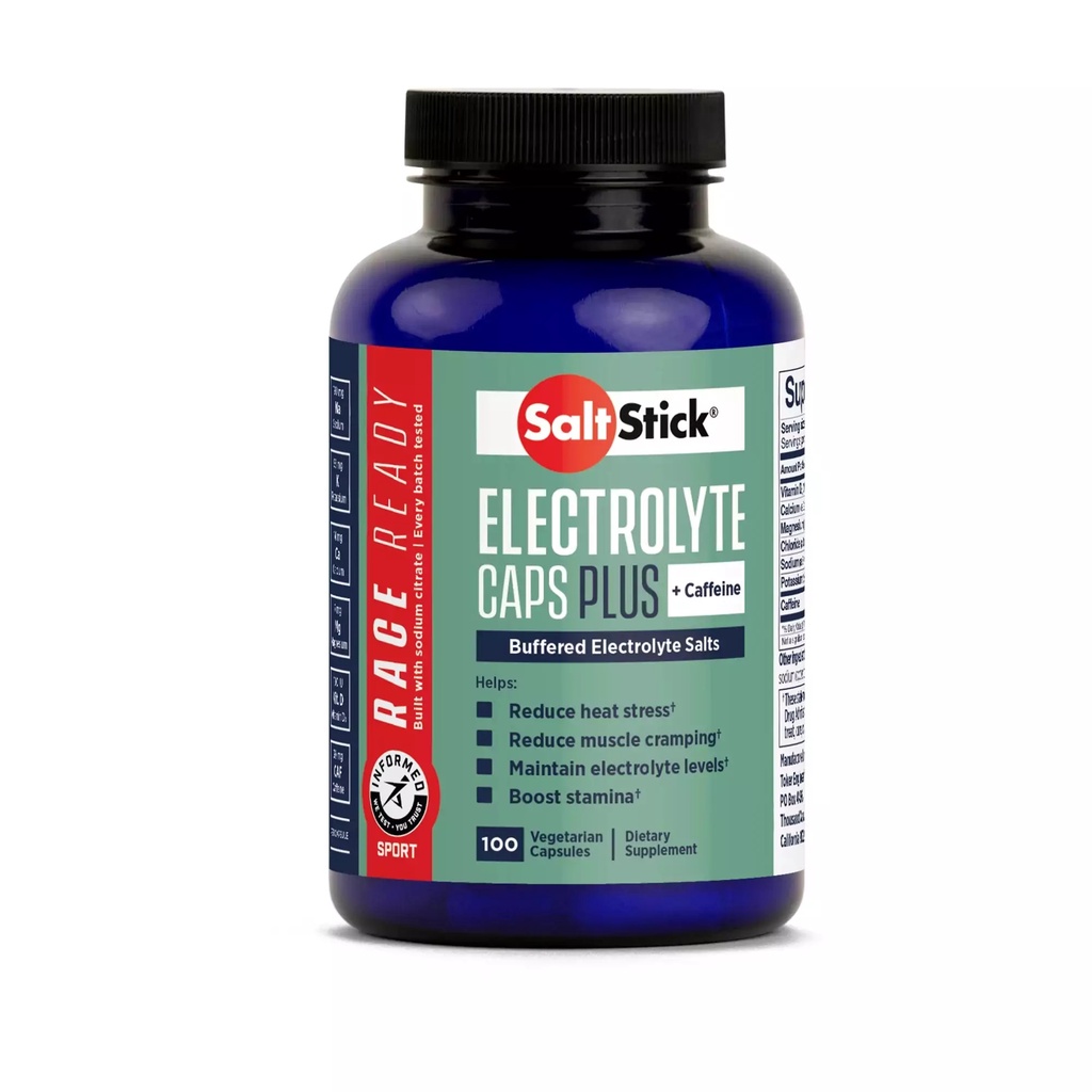 SaltStick Caps PLUS electrolyte supplement tablets (box of 100 tablets ...