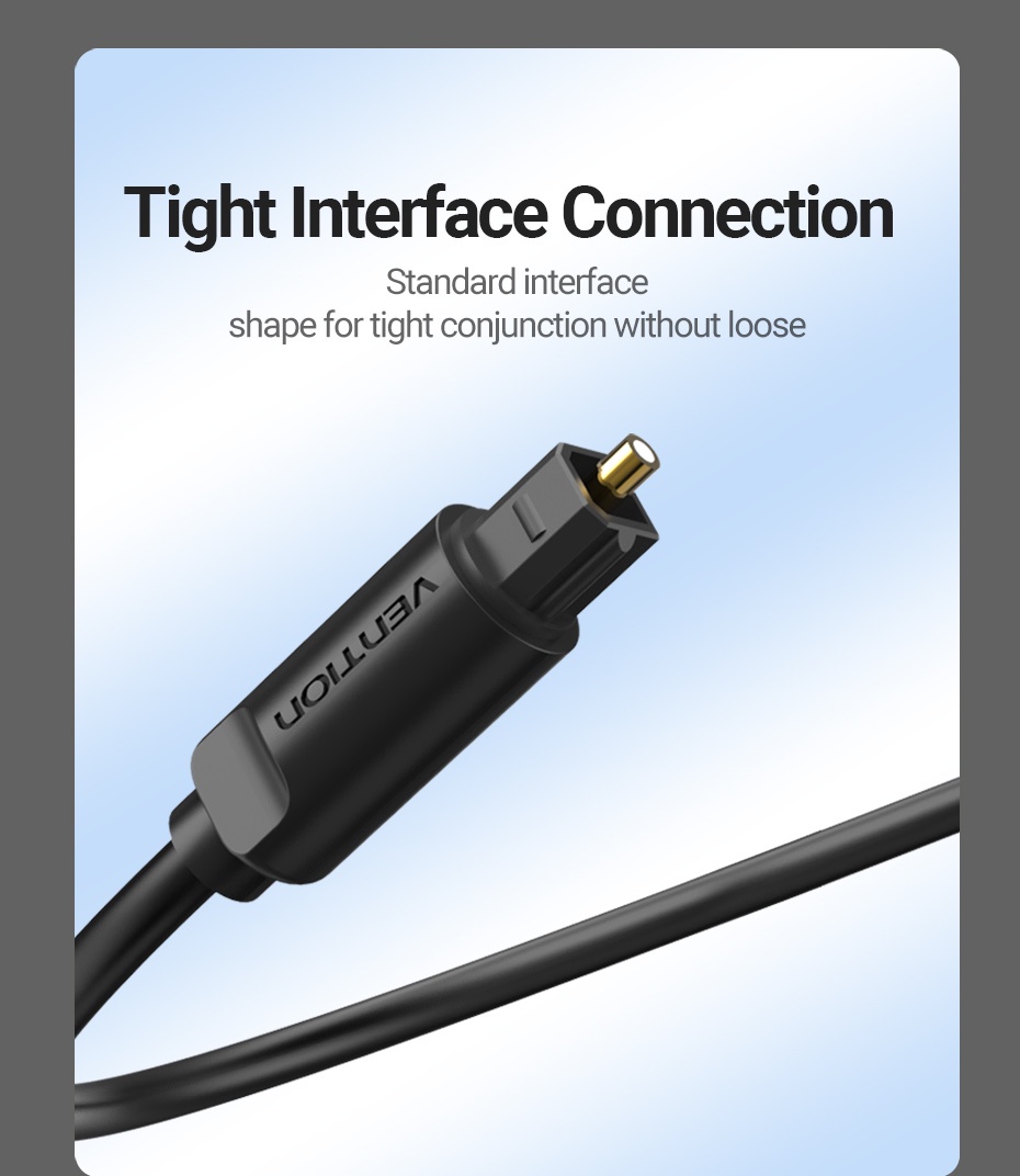 Vention Optical Fiber Audio Cable for CD DVD SPDIF Cable for Speaker TV ...