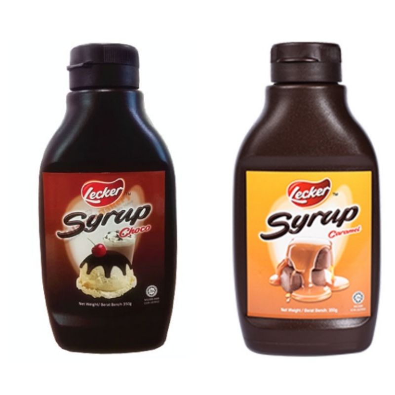 Lecker chocolate syrup 350g/Lecker caramel syrup 350g(ready stock ...