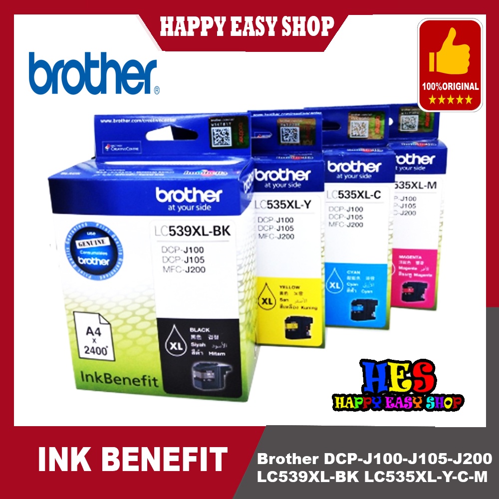 Official Original Brother DCP-J100 /DCP-J105 /MFC-J200/LC-539XL/LC ...