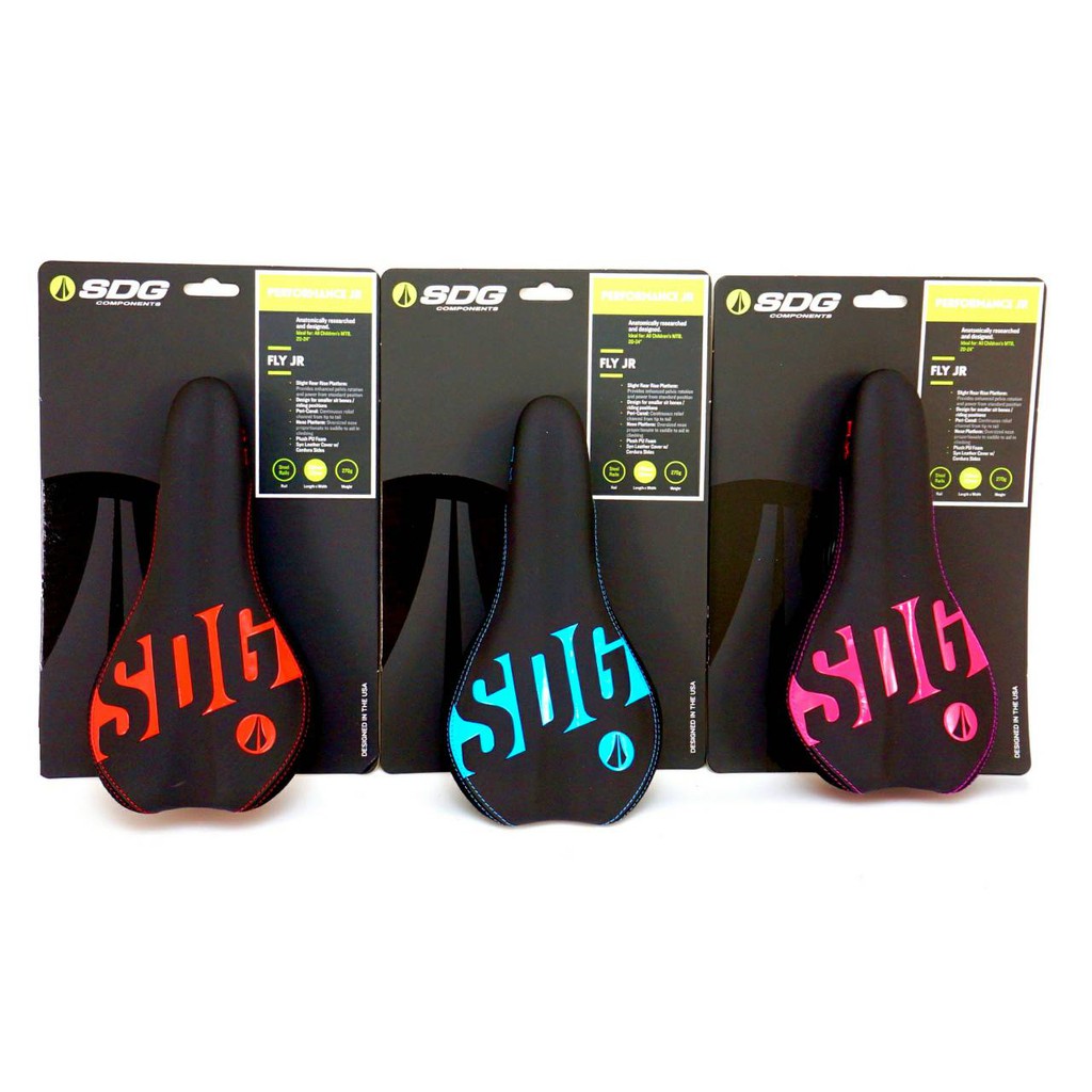 SDG Fly JR 235x122mm BlackCyan/Red/Pink Bicycle Road Bike Mountain ...