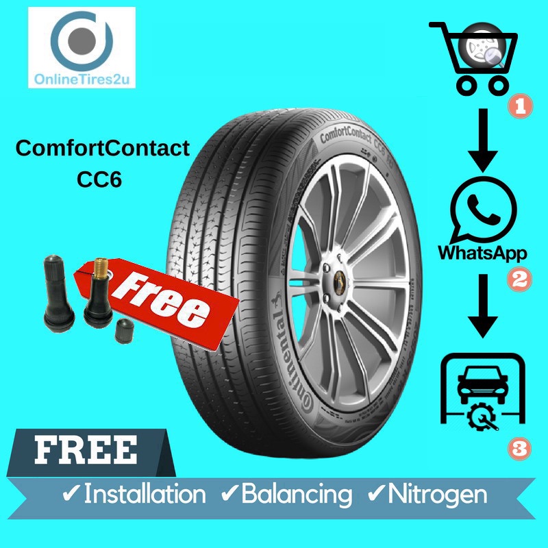 185/60R15 - Continental ComfortContact CC7 (With Installation) | Shopee ...