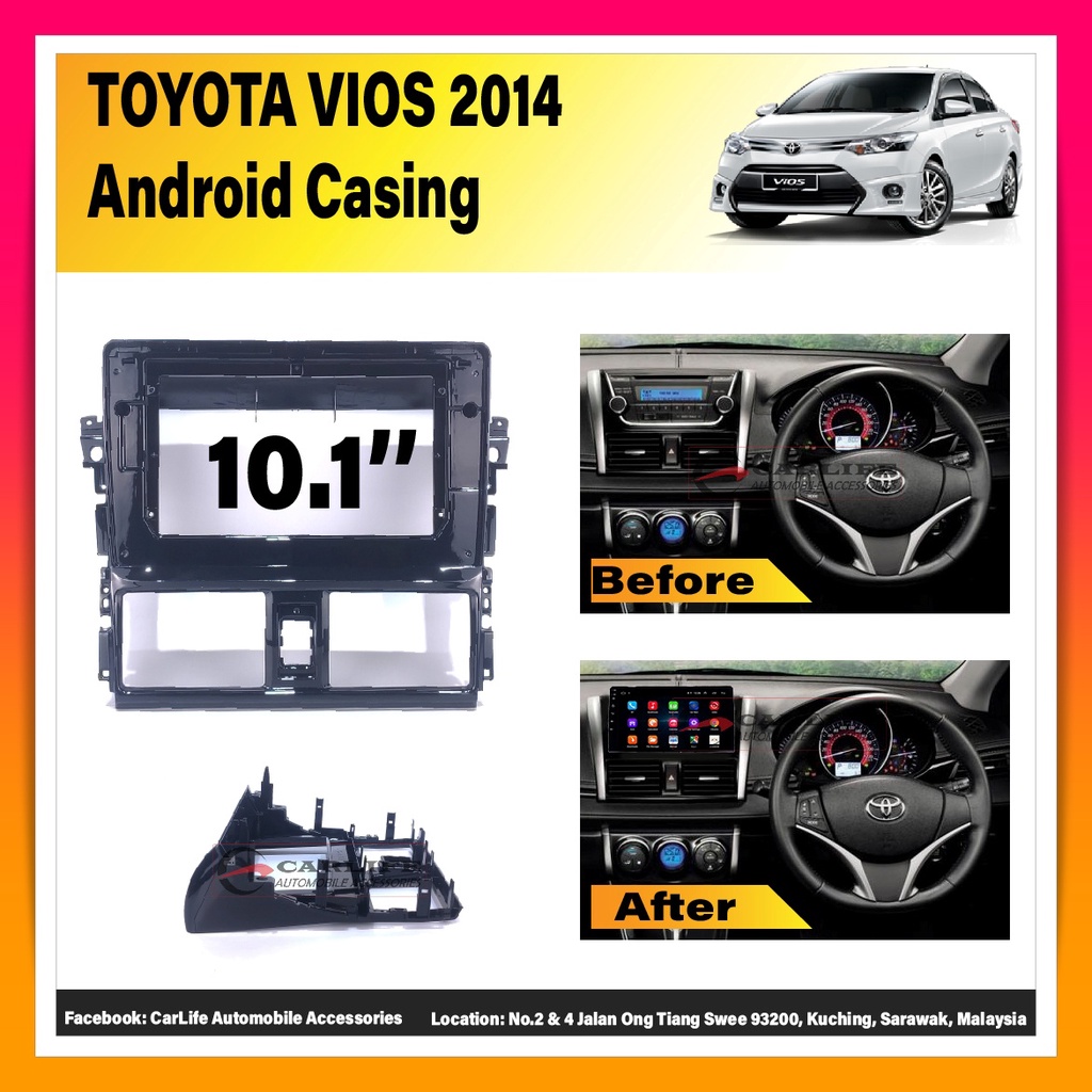 Toyota Vios 2014 10" Android Player Casing | Shopee Malaysia