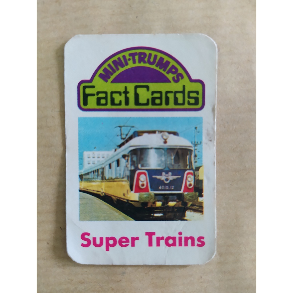 Top Trumps Mini Trumps - Super Trains - 1977 Rare Vintage | Shopee Malaysia