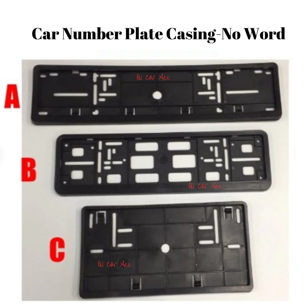 Car Number Plate Holder/Number Plate Casing(No Word) | Shopee Malaysia