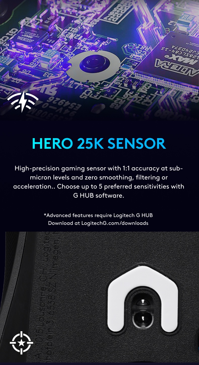 Logitech G502 X Lightspeed Wireless Gaming Mouse Optical Mouse With ...