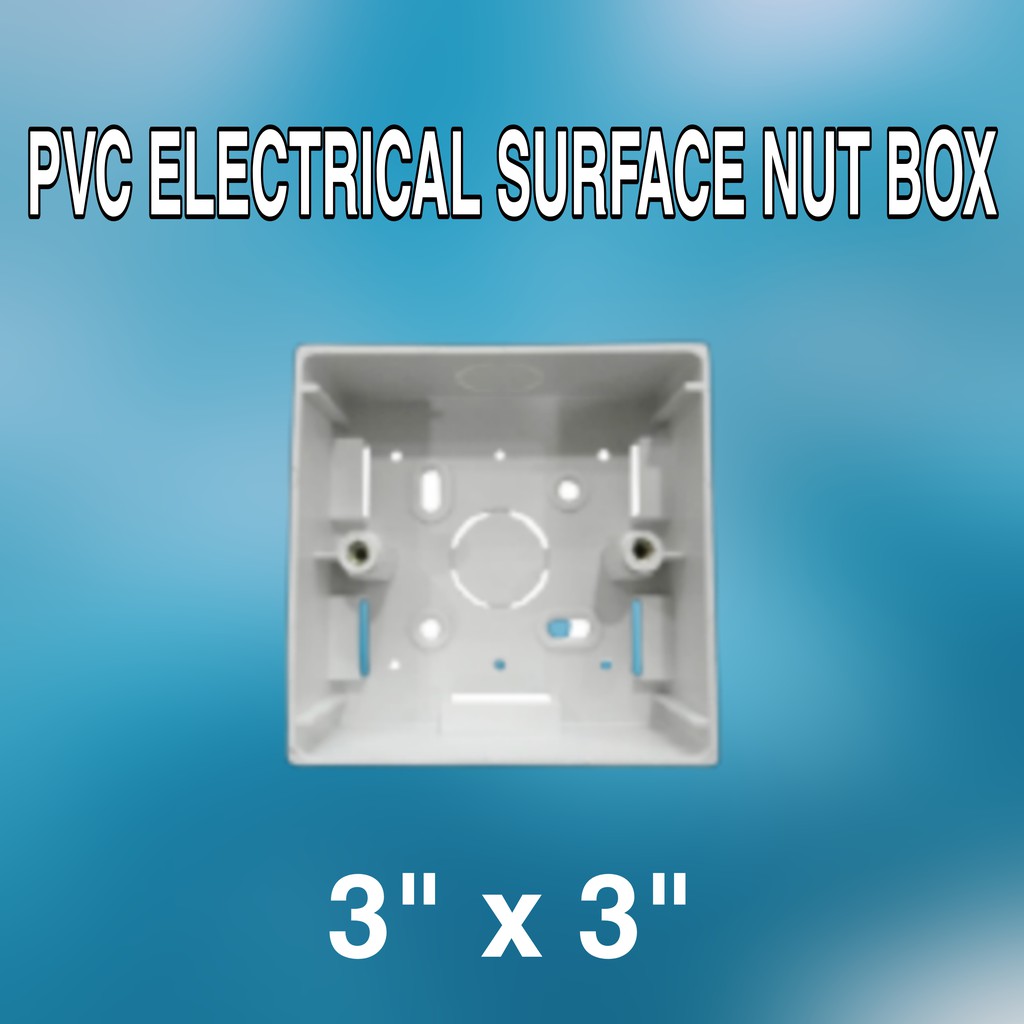 PVC Box Surface mounting box Type Nut Box/ Electrical Box/ Base 3x3 ...