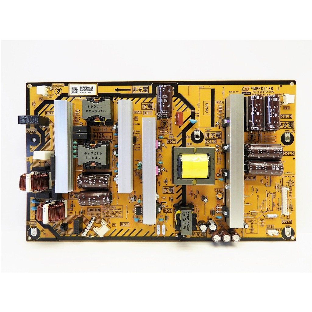 PANASONIC TH-P50UT50K PLASMA TV POWER BOARD MPF6913B MAIN BOARD ...