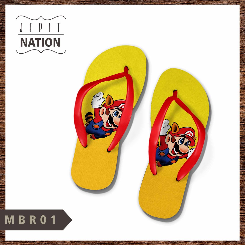 Mario Bros Sandals flip Flops Girls flip flop Sandals | Shopee Malaysia