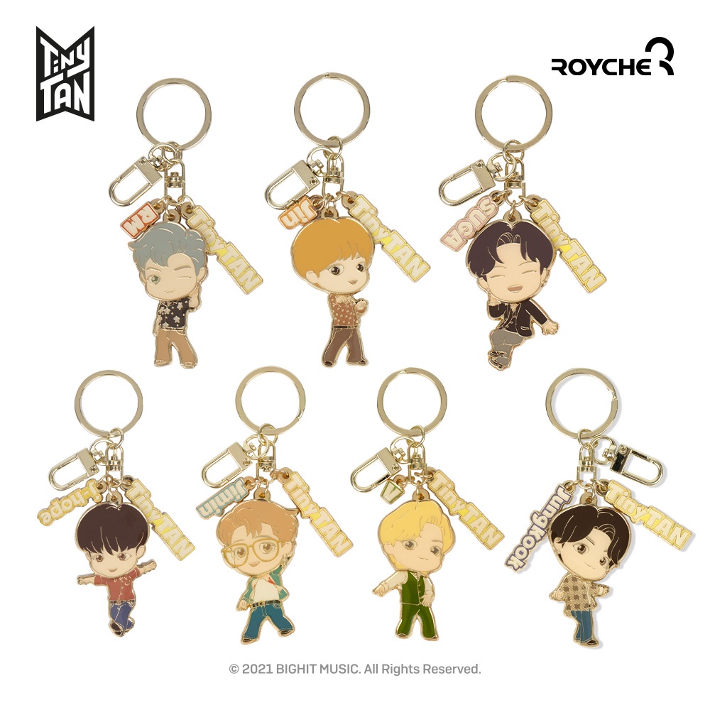 [BTS OFFICIAL] BTS TinyTAN Dynamite Metal Keyring Keychain | Shopee Malaysia