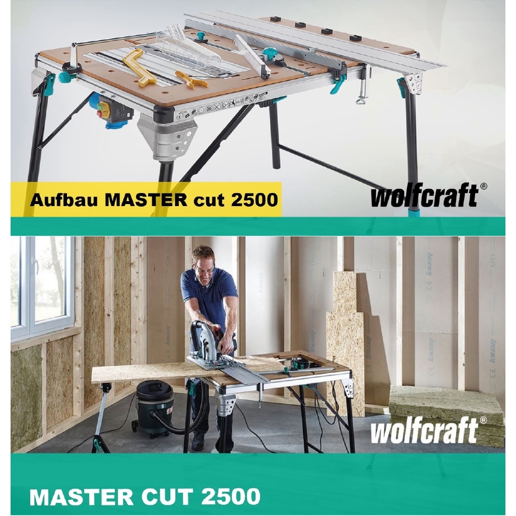 Wolfcraft Master Cut 2500 - Precision Saw Table and Work Station ...