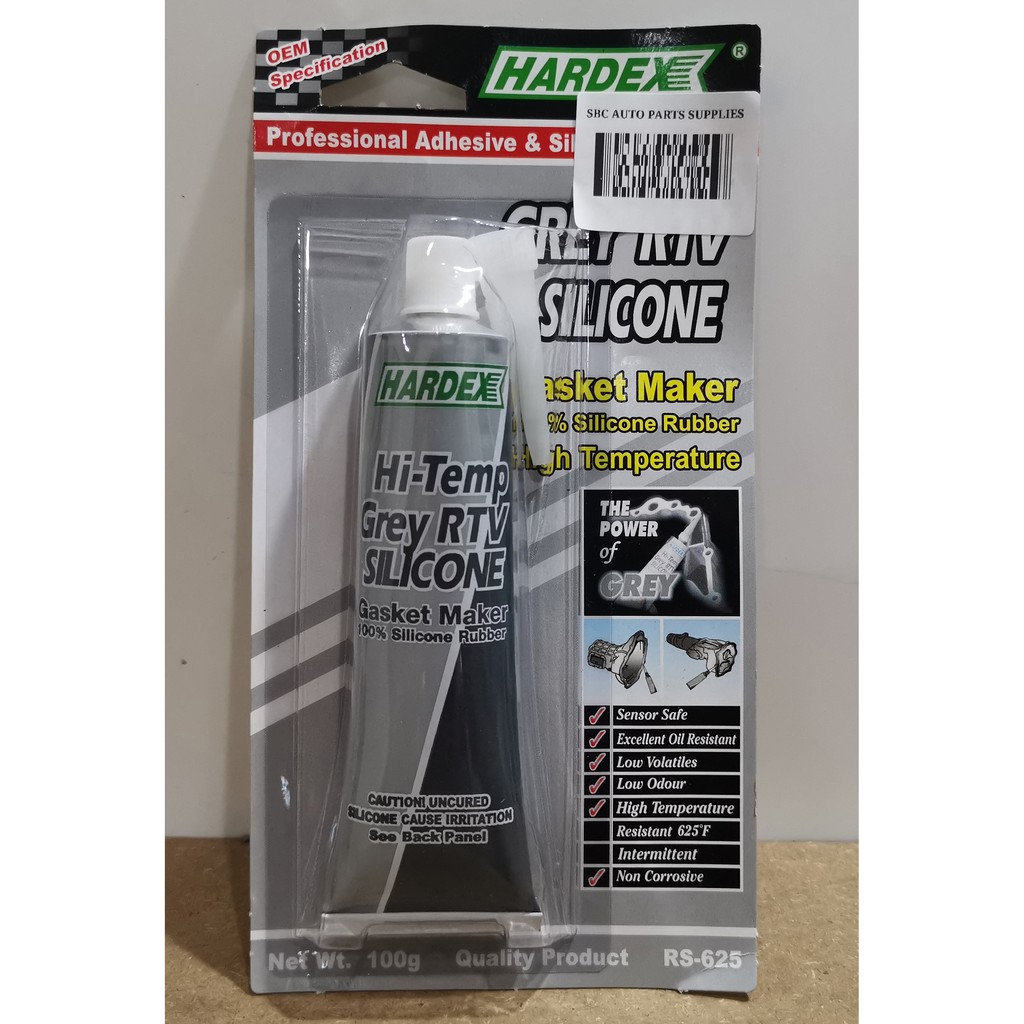 SBC AUTO - HARDEX RS625 GREY RTV SILICONE GUM GASKET MAKER (100ML ...