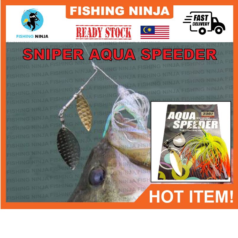 Sniper Aqua Speeder Spinner Bait 7g/10g Weight Available Baitcasting ...