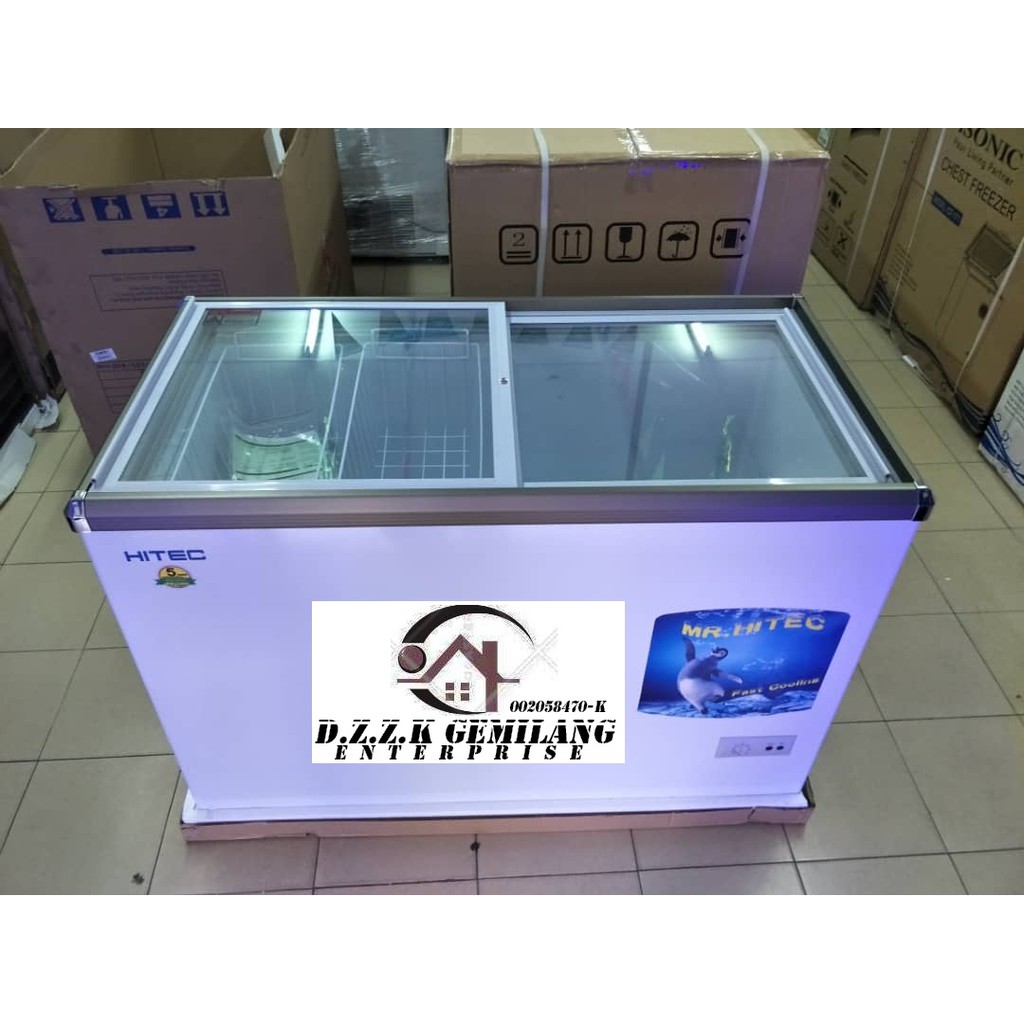 NEW HITEC Icecream Sliding Door Freezer 360L - HITEC HFZC389GT | Shopee ...