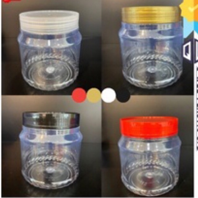 Balang Kuih Raya 750ml PET Transparent Jar Bekas Biskut Raya Cookies ...