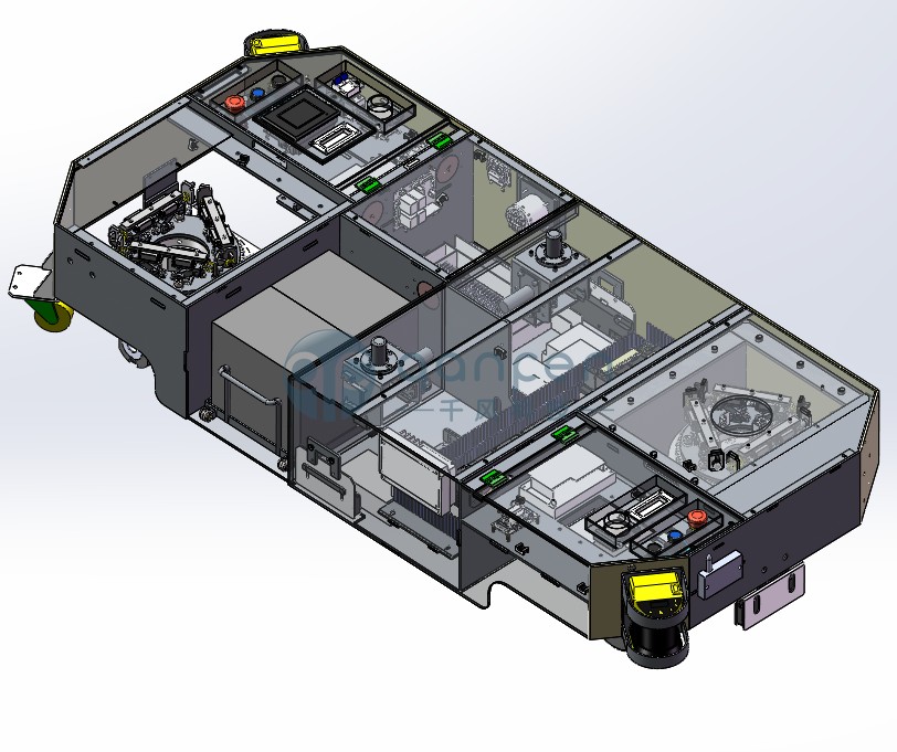 AGV trolley mechanical drawing shuttle AGV robot accessories AGV ...