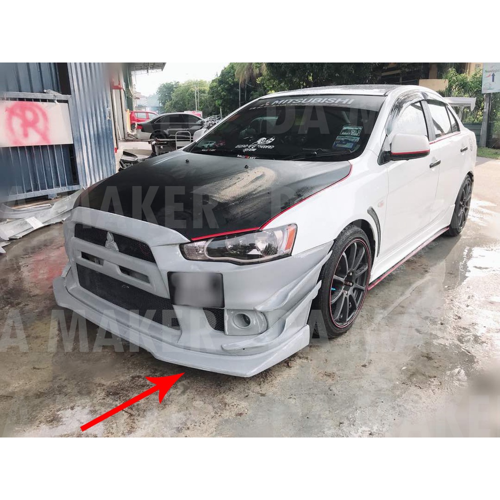 MITSUBISHI EVO X V1 FRONT LIP / INSPIRA / LANCER | Shopee Malaysia
