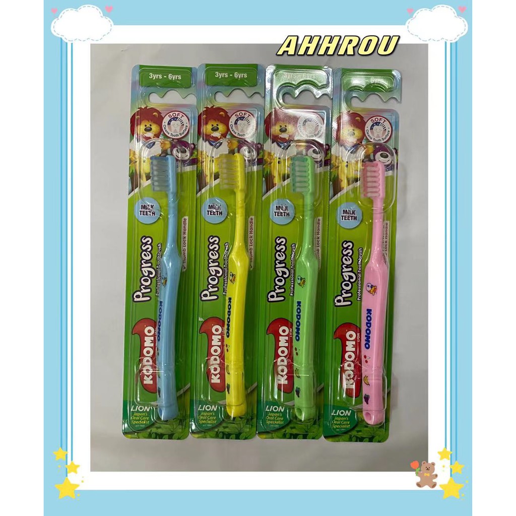 KODOMO LION TOOTHBRUSH MILK TEETH (FOR 3-6 YEARS OLD) | Shopee Malaysia