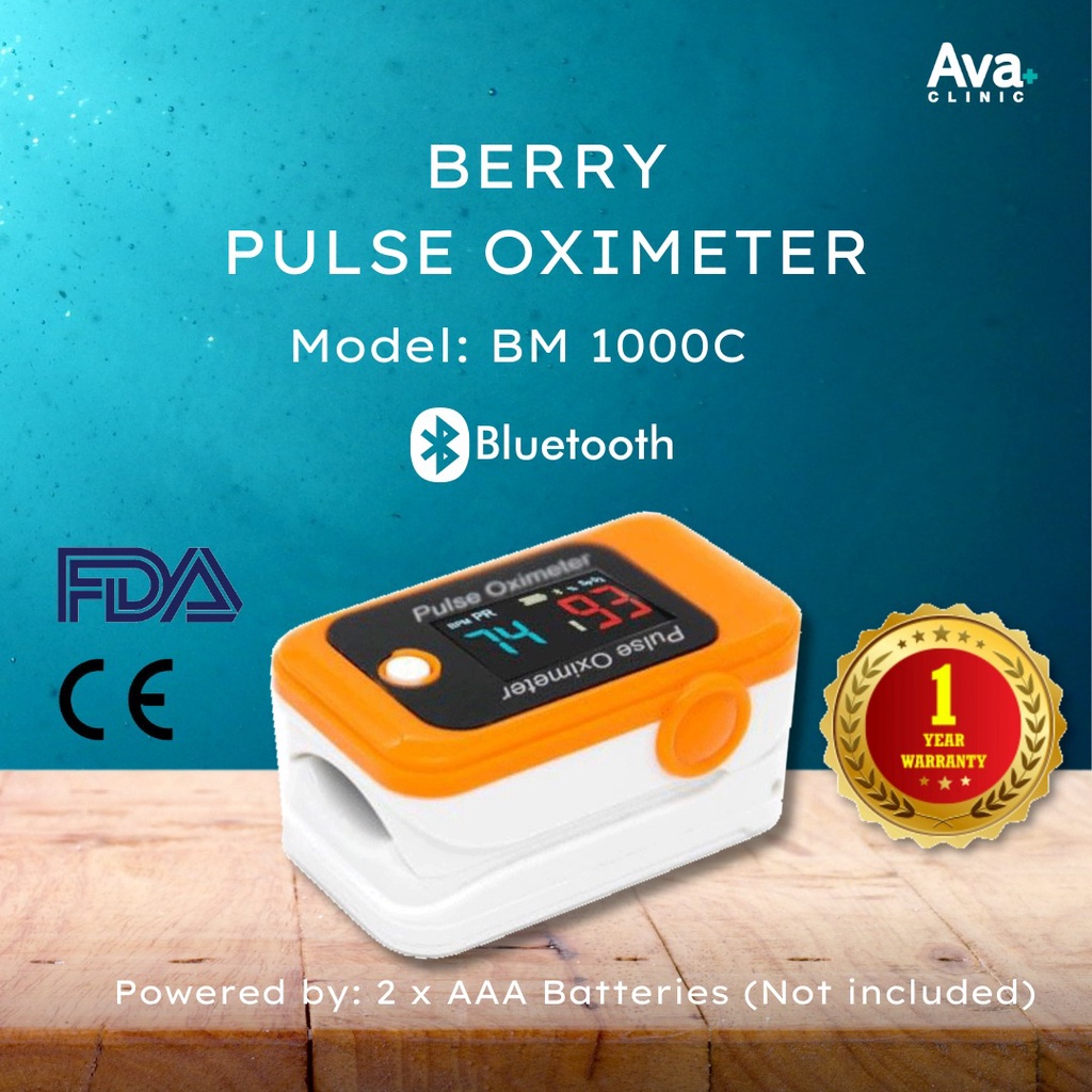 Berry Pulse Oximeter BM1000C - with Bluetooth | High accuracy Blood ...