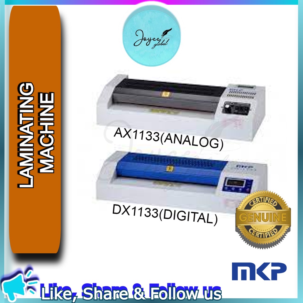 Mkp A3 Laminating Machine Dx 1133 Digital Ax 1133 Analog