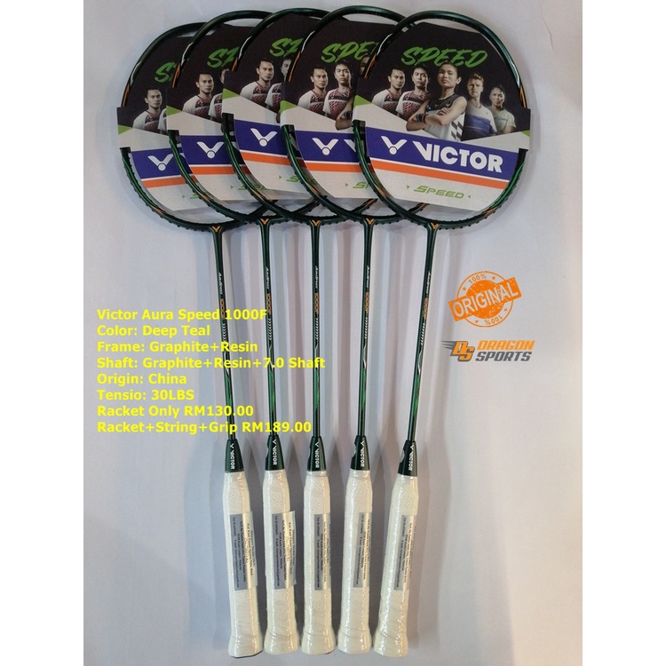 Victor Aura Speed 1000F Badminton Racket 100% Original | Shopee Malaysia