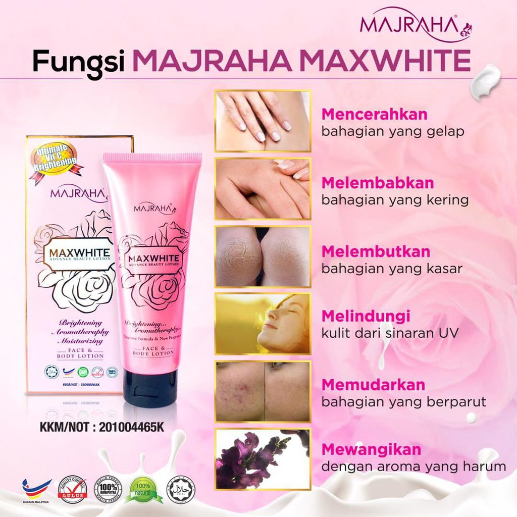🔥MAJRAHA MAXWHITE (losyen muka dan badan) | Shopee Malaysia