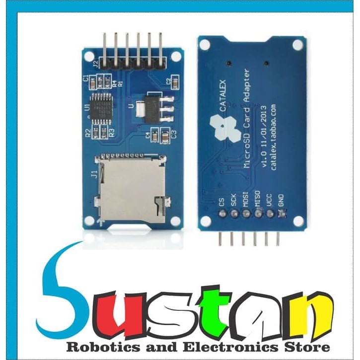 Micro SD TF Memory Card Reader Module SPI interface For Arduino ...