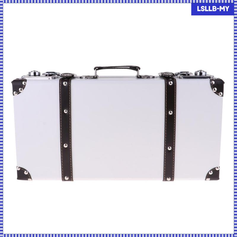 Decorative Portable Wood Case Suitcase Luggage Handle Ornament Gift ...