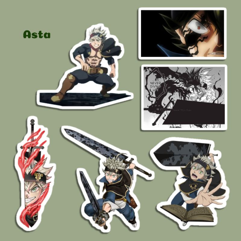 Sticker Anime Black Clover Sticker Aesthetic Sticker Asta noelle yuno ...