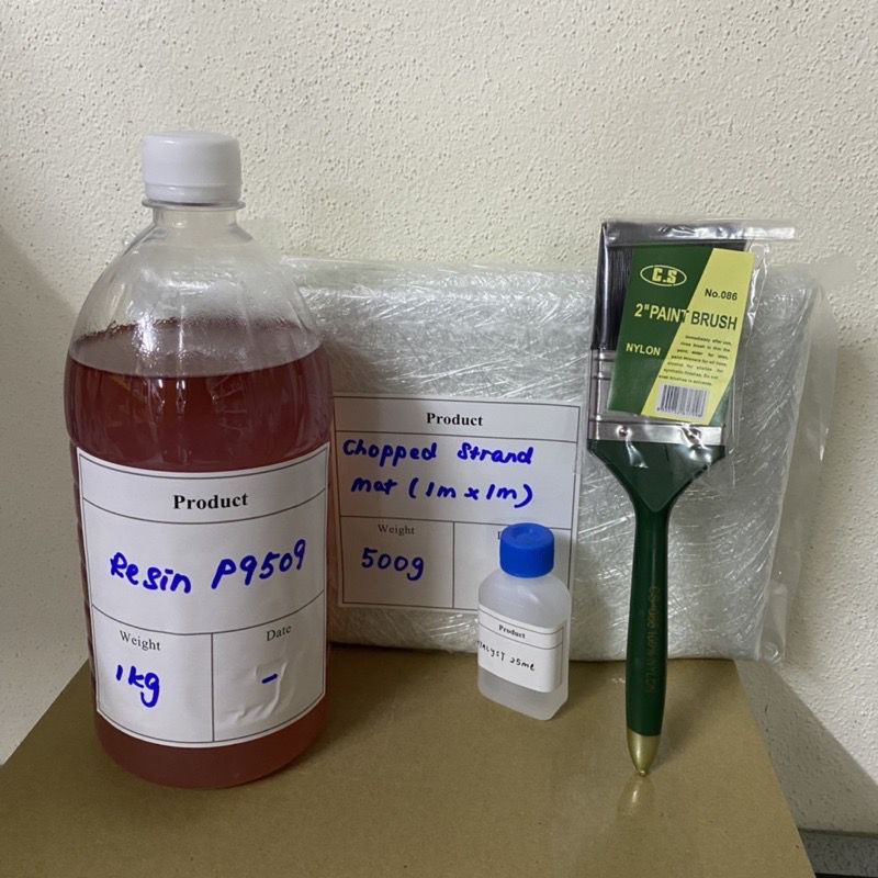 FIBREGLASS RESIN -1KG & CATALYST | Shopee Malaysia