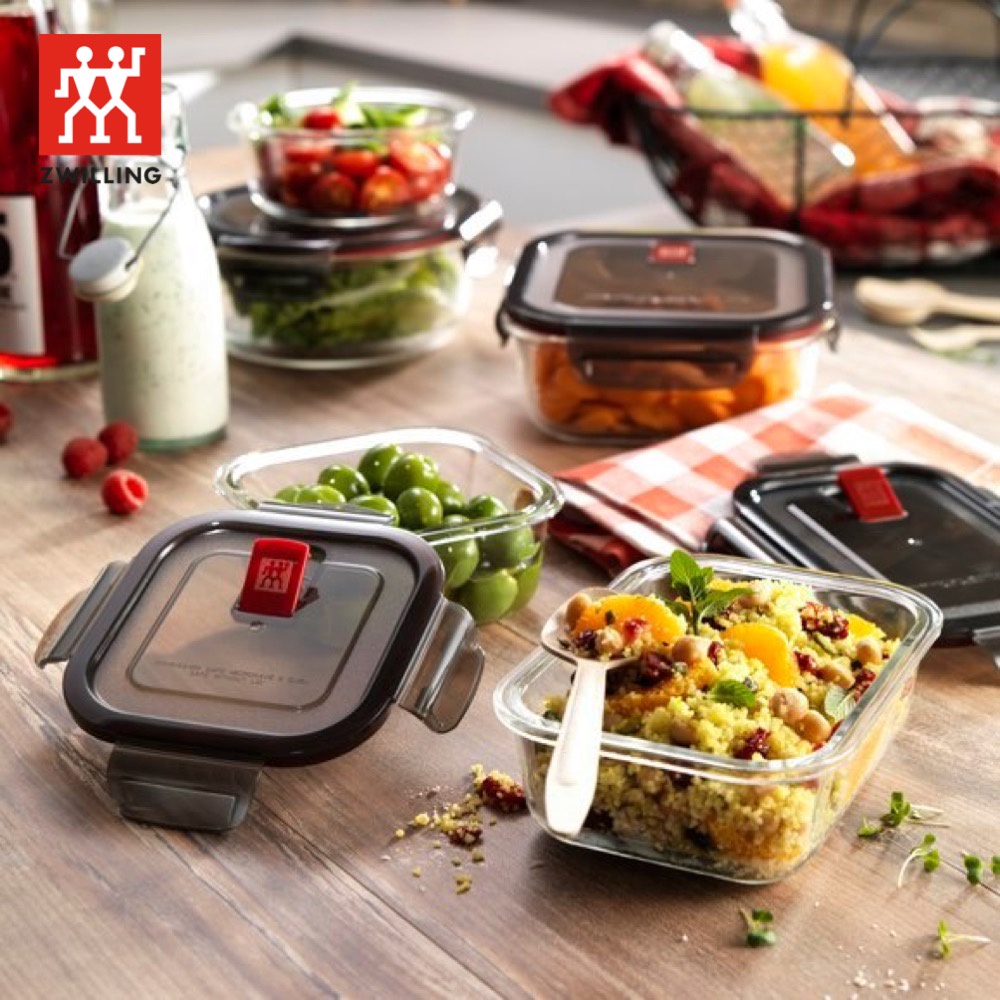 ZWILLING GUSTO Borosilicate Glass Storage Containers, Rectangular ...