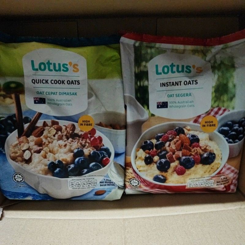 Lotus's Instant \ Quick Oat 1.2kg | Shopee Malaysia