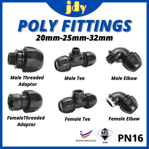 Poly Fitting Poly Pipe Connector MTA/FTA/Male Elbow/Female Elbow/Male ...