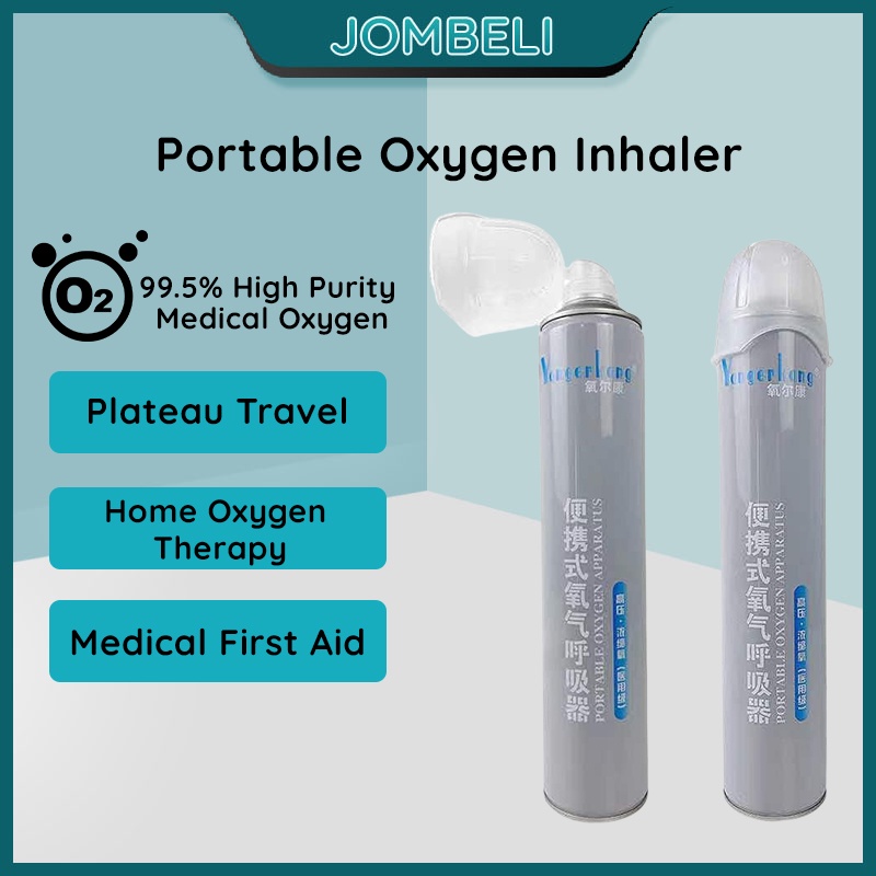 Oxygen Tank Portable / Oxygen inhaler [99.6% Oxygen] 960ml | Shopee ...
