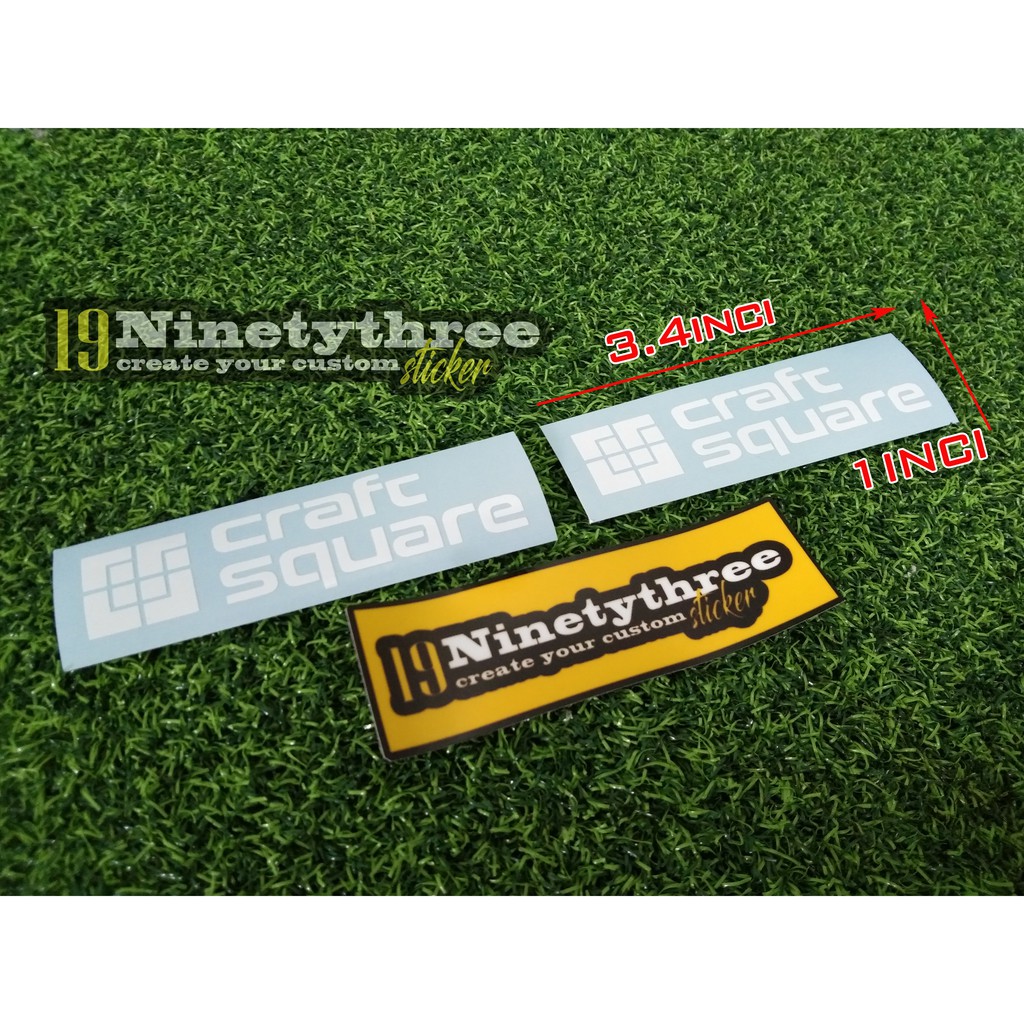craft square sticker (3.4INCI X 1INCI) | Shopee Malaysia