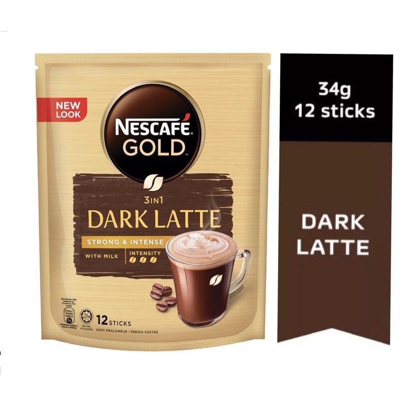 Nescafe Gold Dark Latte 12 x 34g (Expiry: Sept 2022) | Shopee Malaysia