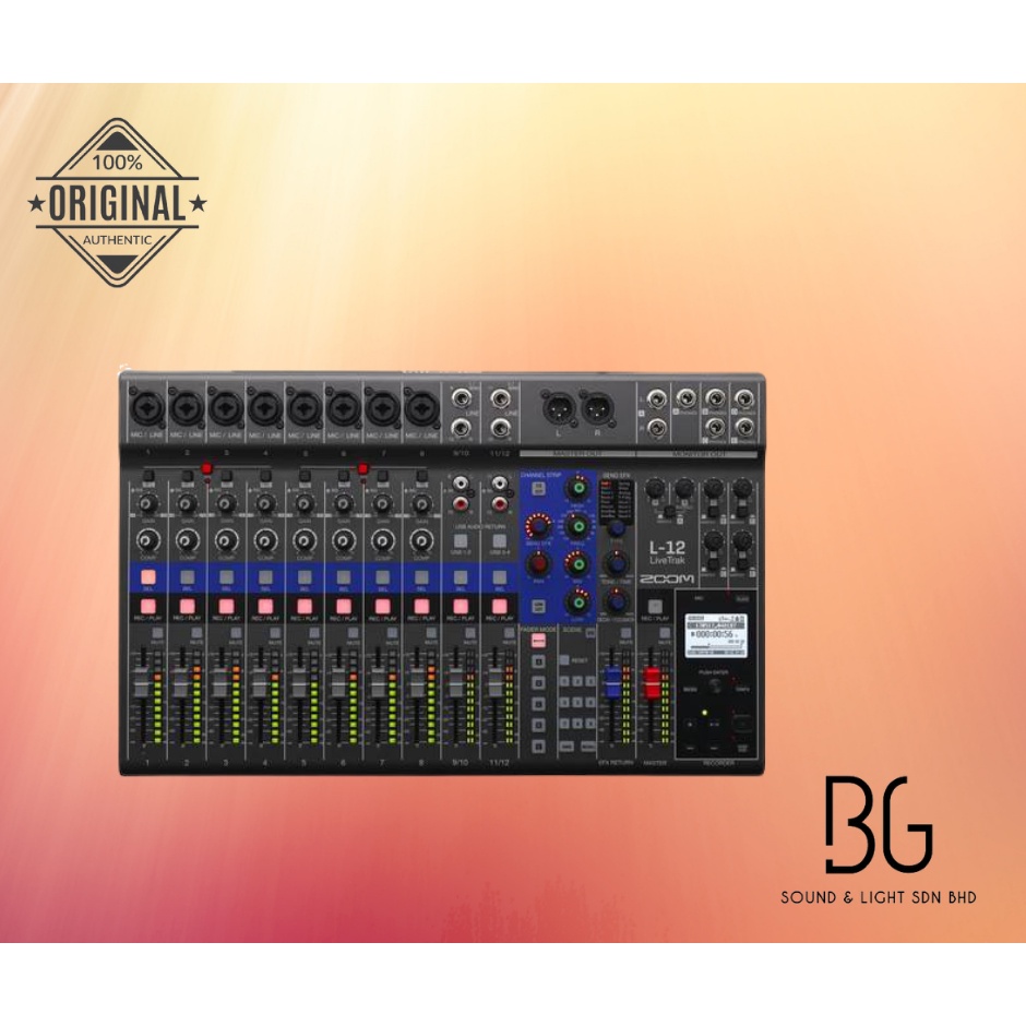 Zoom L-12 - LiveTrak Digital Mixer MULTITRACK RECORDER (L12/L 12 ...