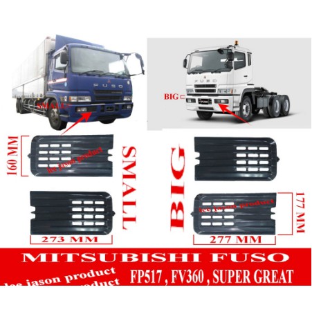 MITSIBISHI FUSO SUPER GREAT FP510 FP517 FV360 BUMPER NET BIG OR SMALL ...