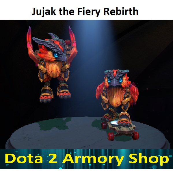 Dota2 Jujak the Fiery Rebirth 🔥 Courier 🔥 Ready Stock Available 🔥 ...